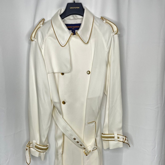 Louis Vuitton | Jackets & Coats | Louis Vuitton Military Braid Trench ...